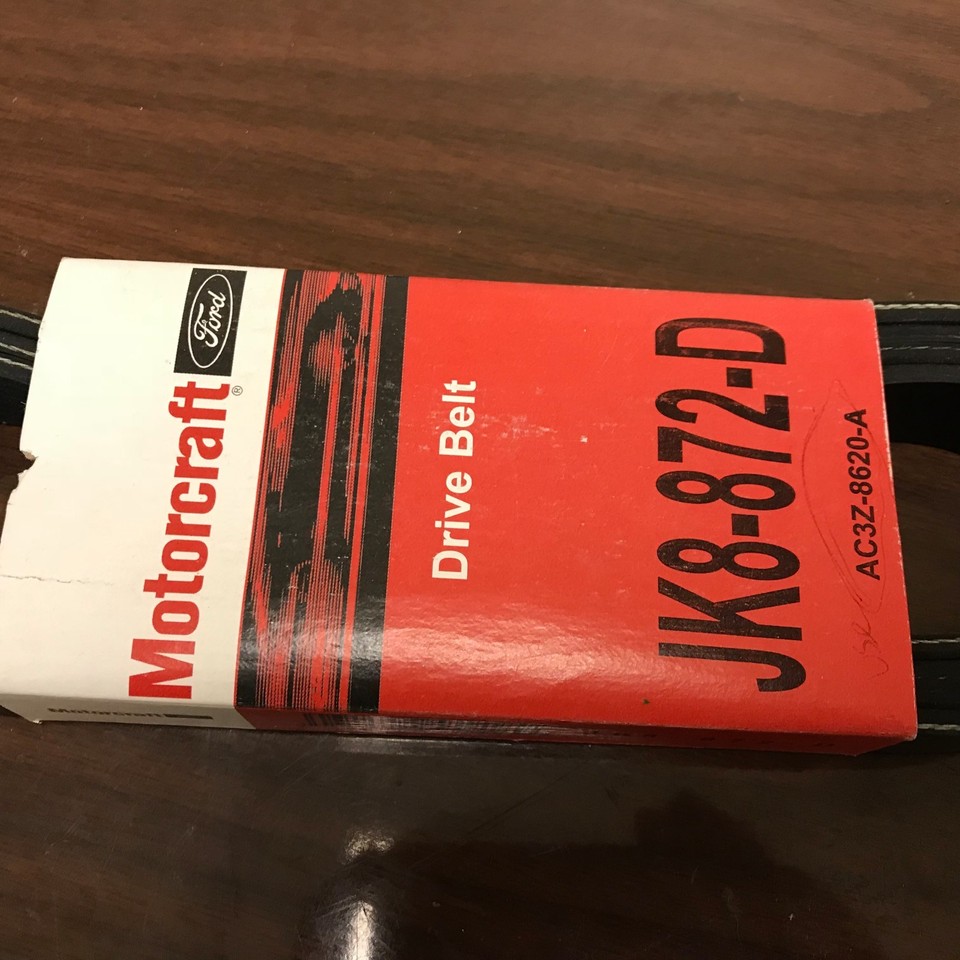 GENUINE MOTORCRAFT AC3Z-8620-A SERPENTINE DRIVE BELT JK8-872-D | eBay