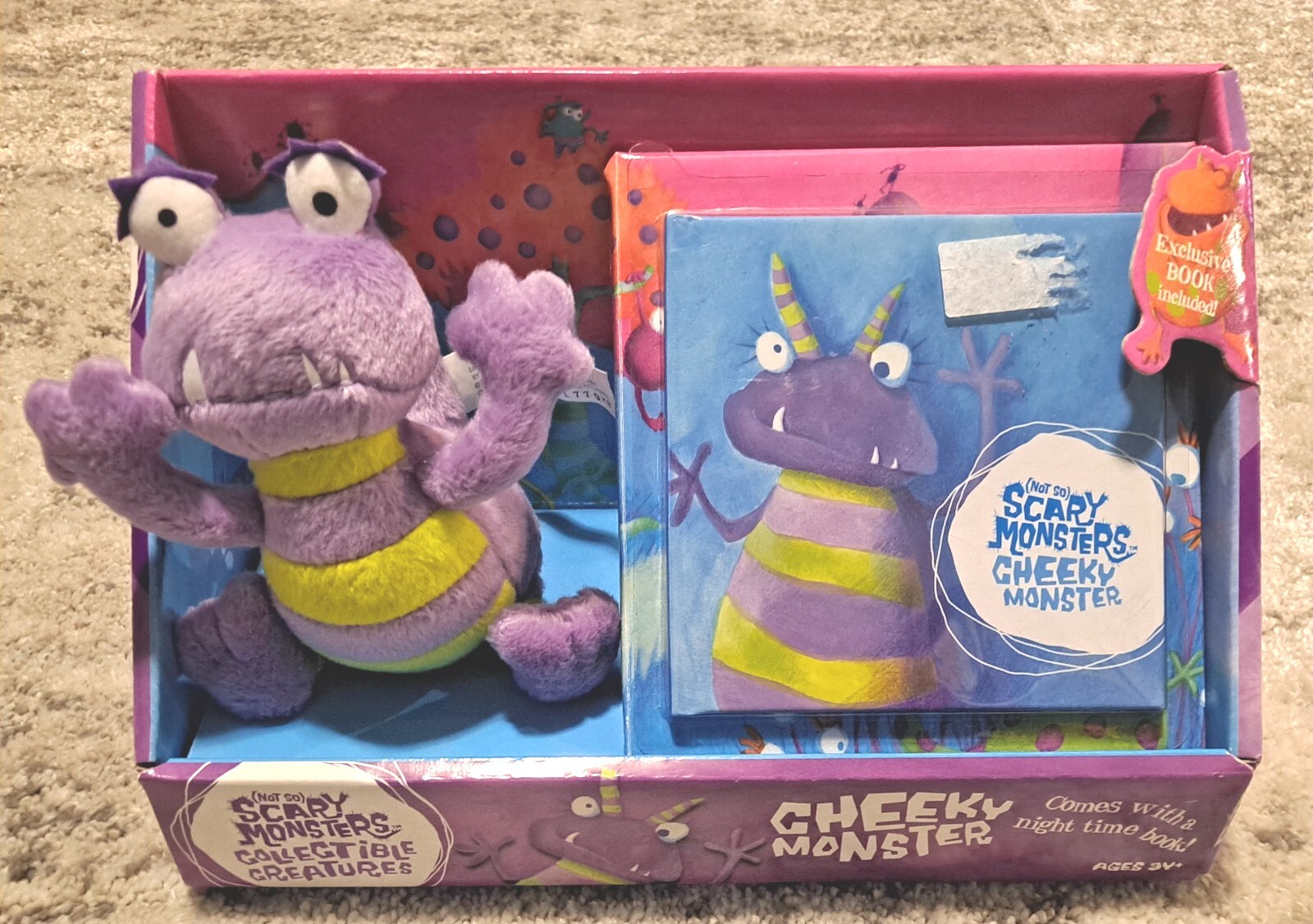 Not So Scary Monsters Plush Soft 5” Cheeky Monster Doll & Book Fisher ...