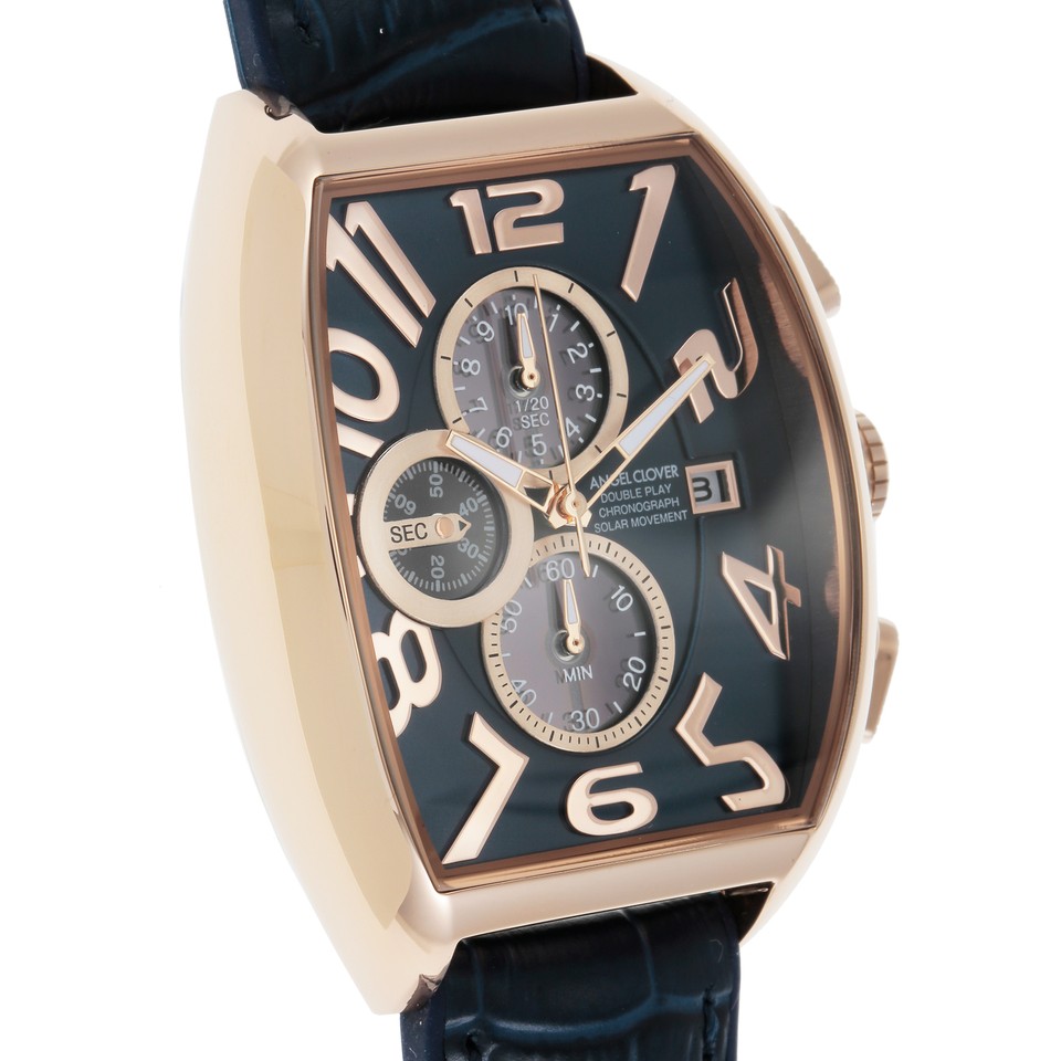 Angel Clover Double Play Solar Men's Navy Solar Quartz Ref. DPS38PNV-NV ...