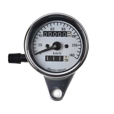 Mini Motorcycle Speedometer Dual Odometer 65mm Stainless Universal ...
