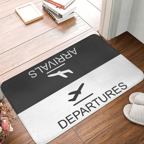 Flight Arrival Departure Aircraft Logo Doormat Bedroom Carpet Kitchen ...