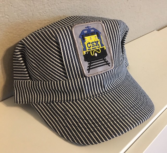 Engineer/Conductor Cap /Hat -CSX Locomotive- adjustable -Adult or Child ...