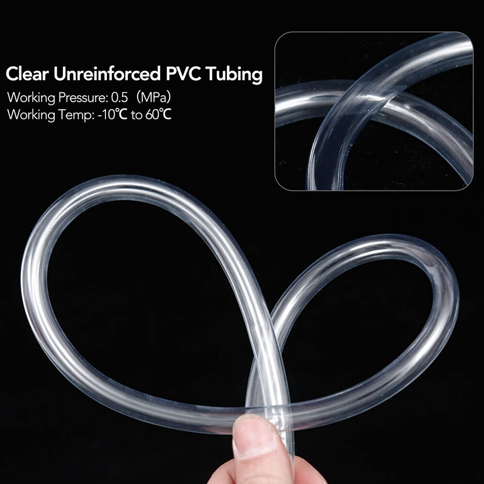 Clear PVC Plastic Flexible Hose Pipe Tube Fuel Water Car Oil Air Pond ...