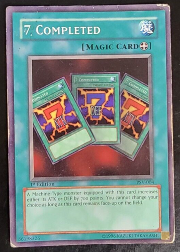 Yu-Gi-Oh - Trading Card - Spell Card - 7 Completed - 1st Edition - PSV ...
