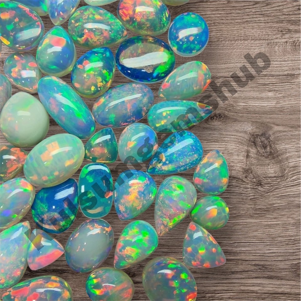 AAA+ Natural Ethiopian Welo Fire Opal Mix Shape Mix Size Wholesale ...