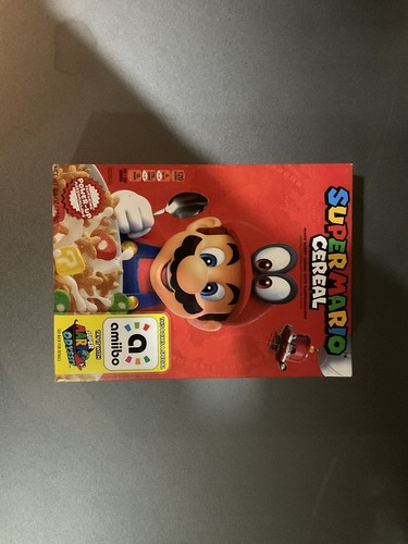 New, Unopened Super Mario Cereal, Exclusive Nintendo Amiibo Retired | eBay