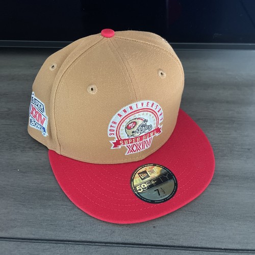 San Francisco 49ers New Era Super Bowl XXIV 59FIFTY Rare 7 1/2 | eBay