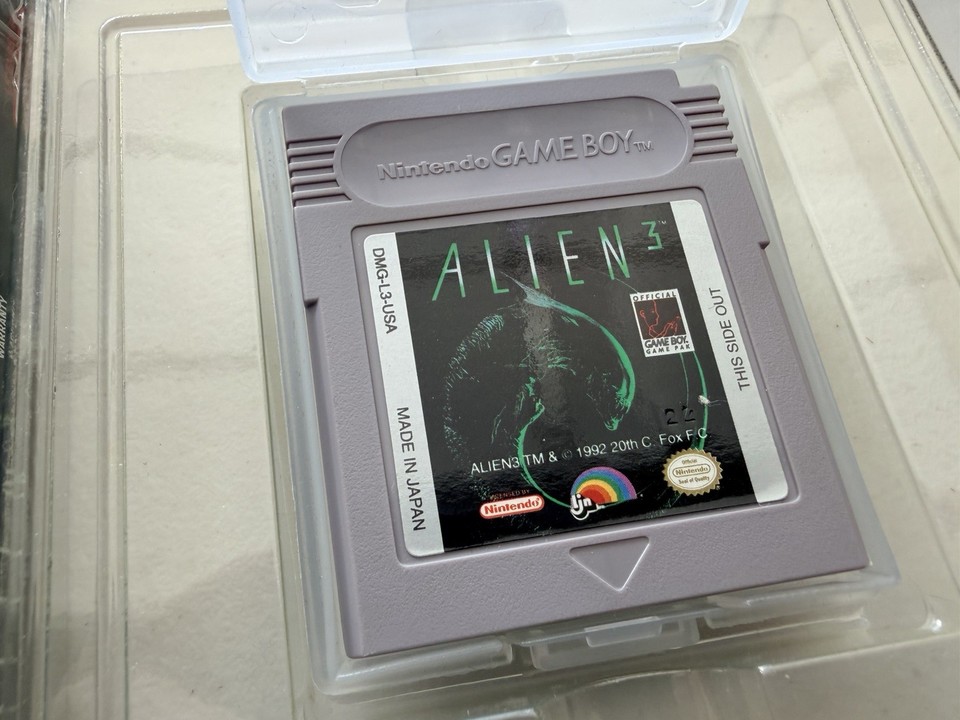 Nintendo Gameboy Game Alien 3 CIB Complete In Box Original cellophane ...