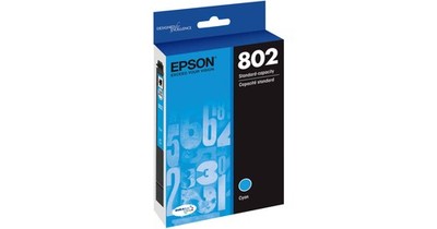 Epson T802 DURABrite Ultra Standard-Capacity Cyan Ink Cartridge ...