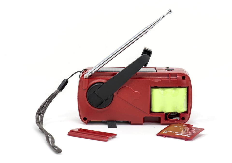 V1 Voyager Solar/Dynamo AM/FM/SW Emergency Radio with Cell Phone ...