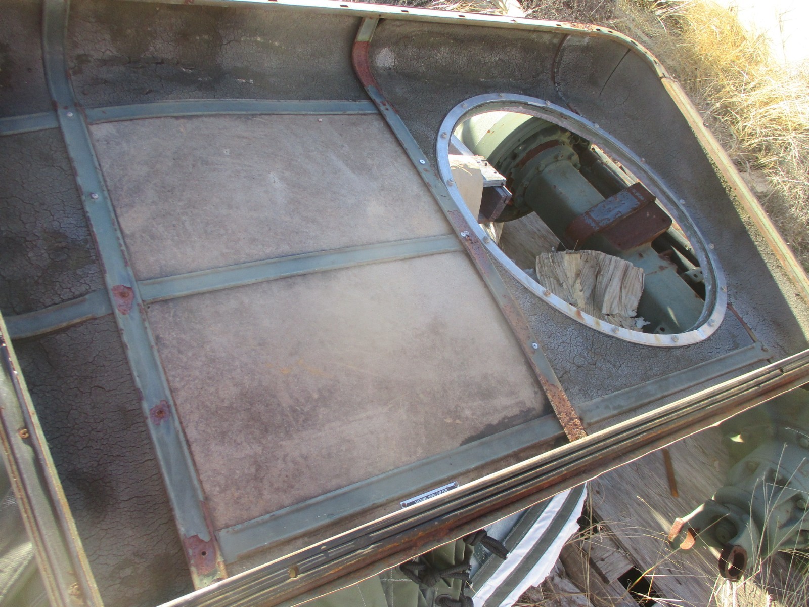 Used Hard Top Roof for M35A2, Has Gunner's Access Hole | eBay