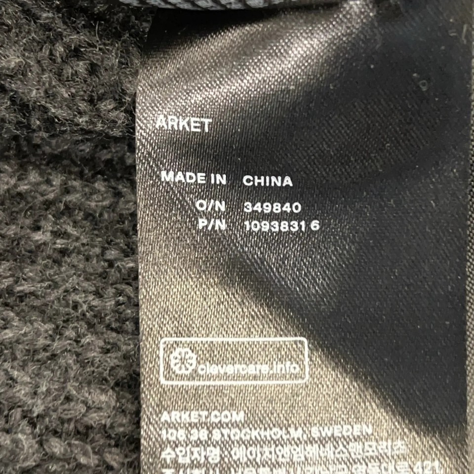 Arket, Strickpullover, Größe: M, Schwarz, Polyester/Wolle, Einfarbig ...