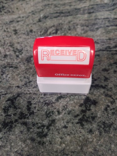 Received Stamp Self-Inking Office Depot Brand Used once | eBay