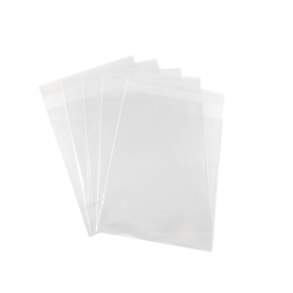 200 Pack 7" x 7" Resealable Clear Cello Poly Plastic Bags Self Seal Lip ...