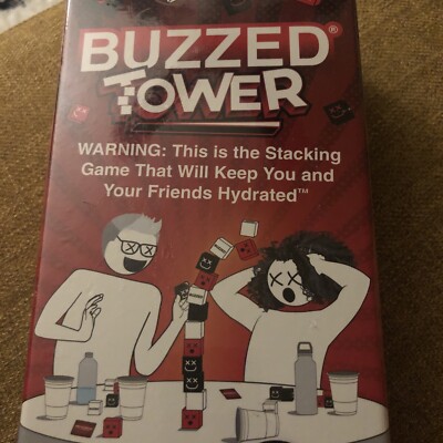 Buzzed Tower Party Game Brand New Game Night Adults Games NEW FREE Gift ...