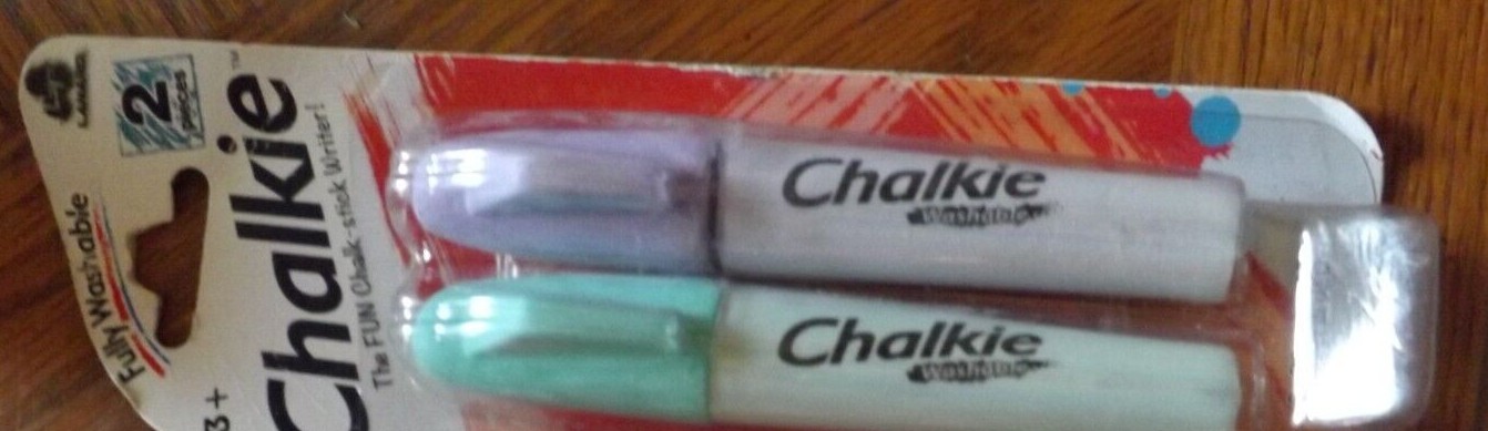 Washable Outdoor NEW Lanard CHALKIE Chalk Stick Writer Sidewalk - 4 ...