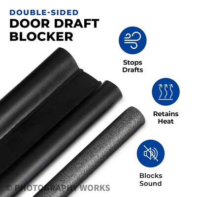 Draught Excluder Stopper Double Draft Door Waterproof Seal Premium ...