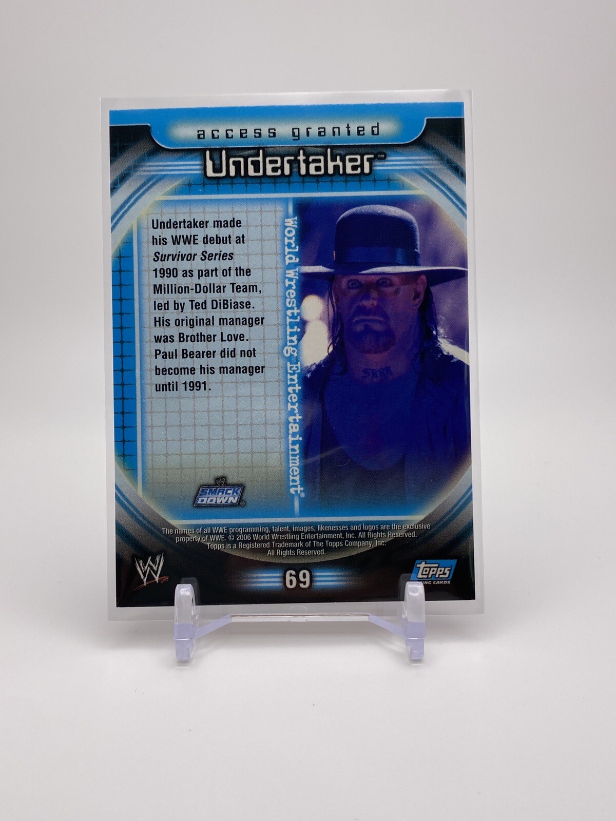 2006 Topps WWE Insider Restricted Access Undertaker #69 | eBay