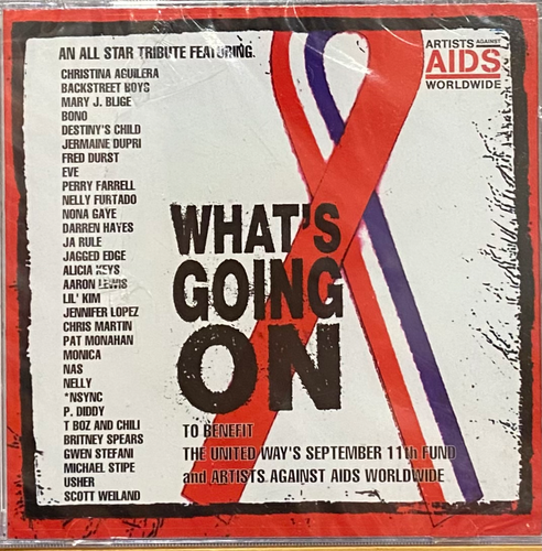 NEW promo CD Artists Against AIDS-What's Going On, 7 mixes: Bono P ...