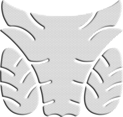 KEITI 2003-2016 ZX636 Ninja ZX-6R Kawasaki TANK PAD HONEYCOMB CLEAR ...