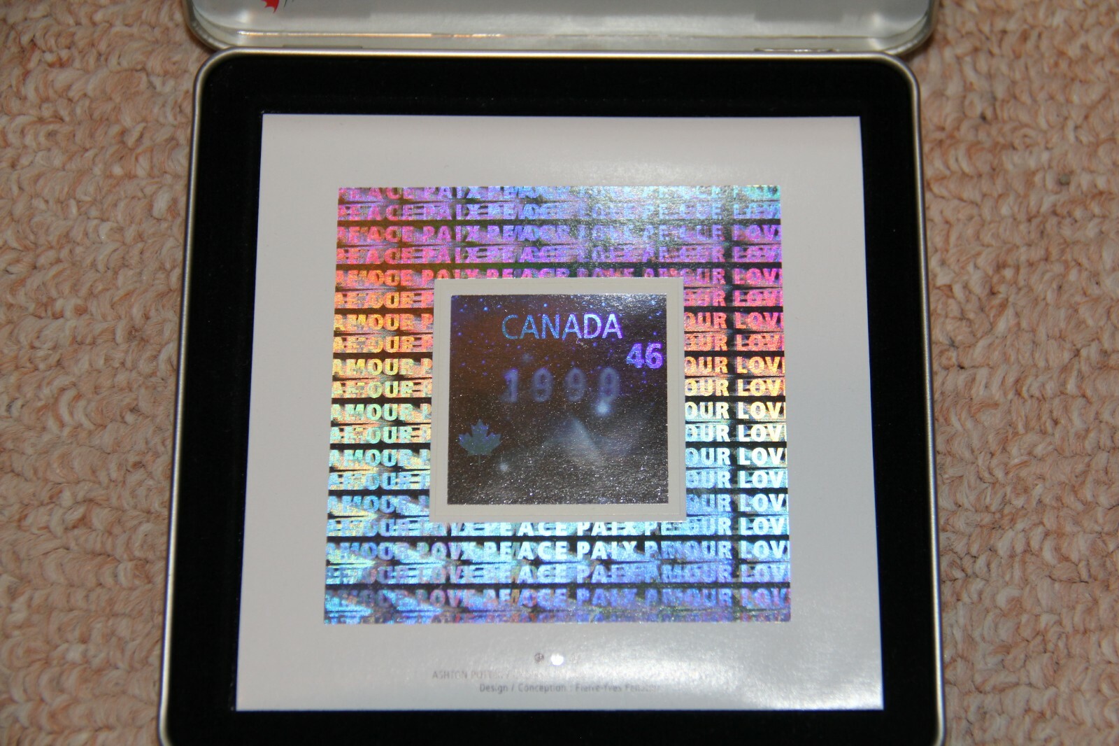 1999 / 2000 CANADIAN MILLENNIUM KEEPSAKE STAMP COIN SET IN TIN BOX MINT ...