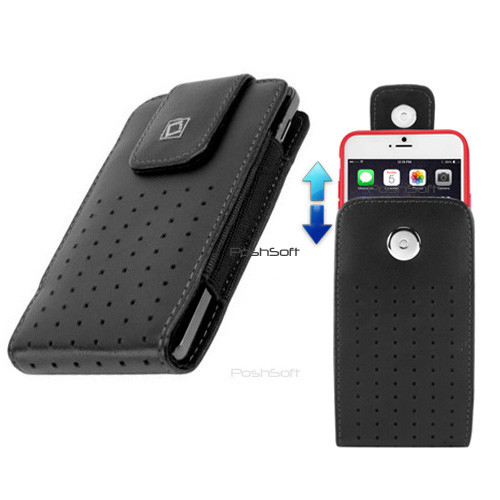 New Leather Carry Case for BLU Grand XL & DASH XL -Cover Pouch+Holster ...
