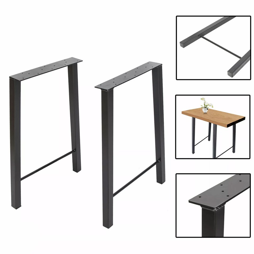 28" Metal Table Legs Trapezoid Coffee Table Legs Desk Legs Heavy Duty ...