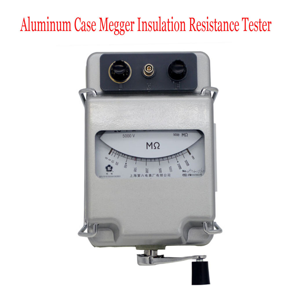 Megohmmeter 5000V Insulation Resistance Tester Hand Crank Megger | eBay