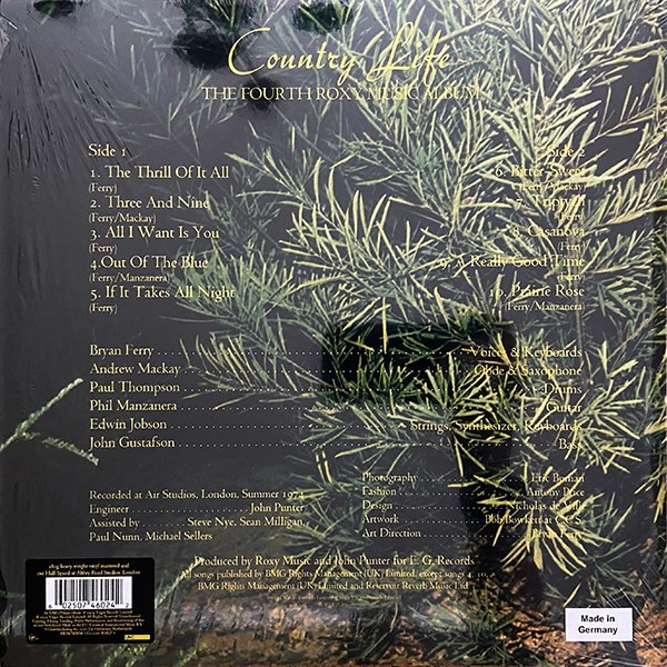 Roxy Music Country Life 180 Gram Half Speed Remastered Vinyl LP New ...