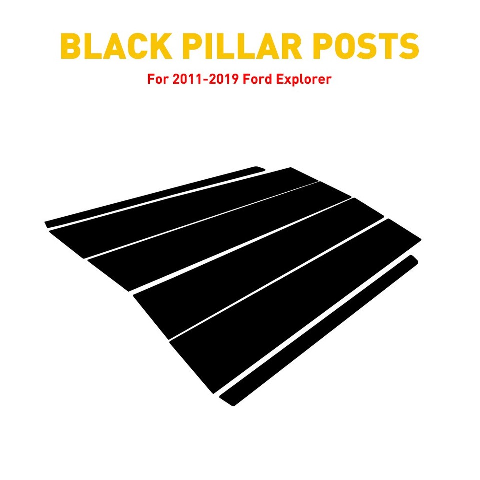 Fit For FORD 6X Car Pillar Explorer 2011-2019 Cover Post Door Trim PC ...