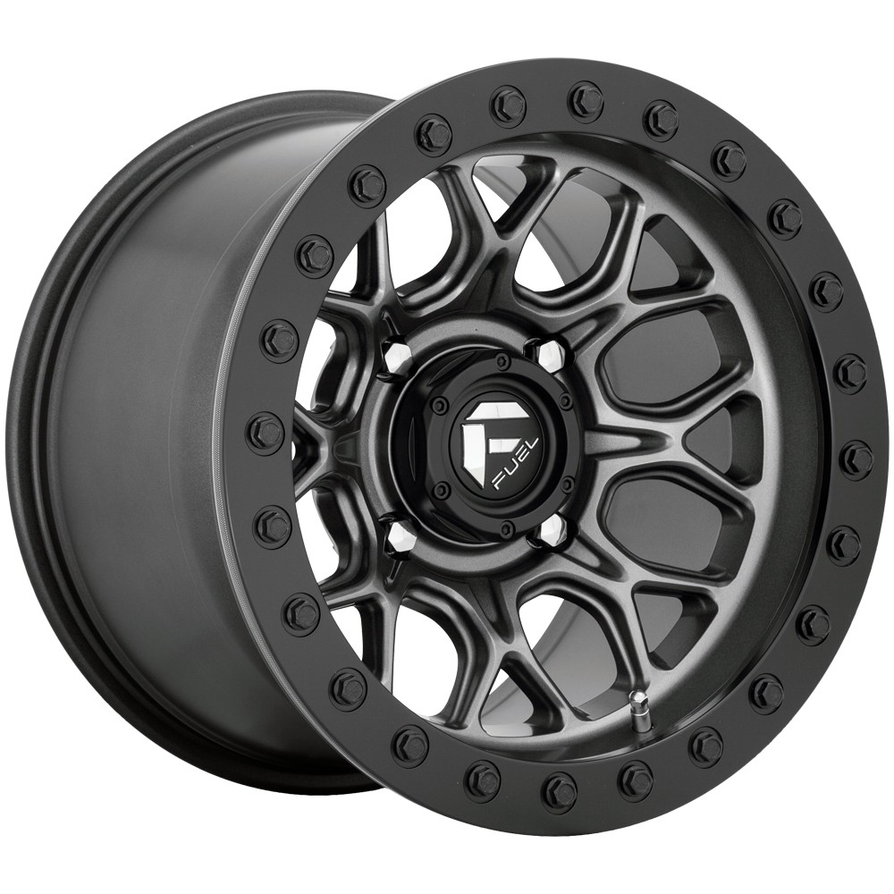 (Set of 4) Fuel UTV D919 Tech Beadlock 15x7 4x156 Gunmetal Wheels Rims ...