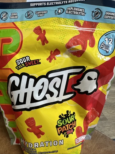 GHOST Sour Patch Kids Redberry Hydration Packets Electrolyte Recovery ...