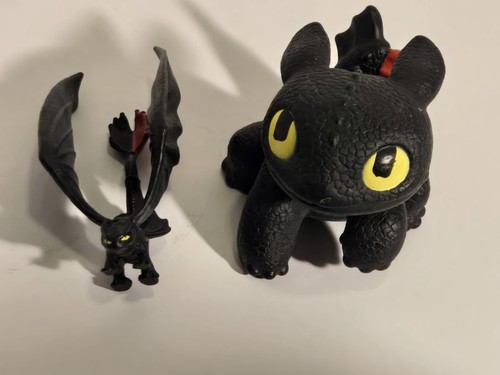 How To Train Your Dragon Toothless Figures 2in Figure +Cake Topper | eBay