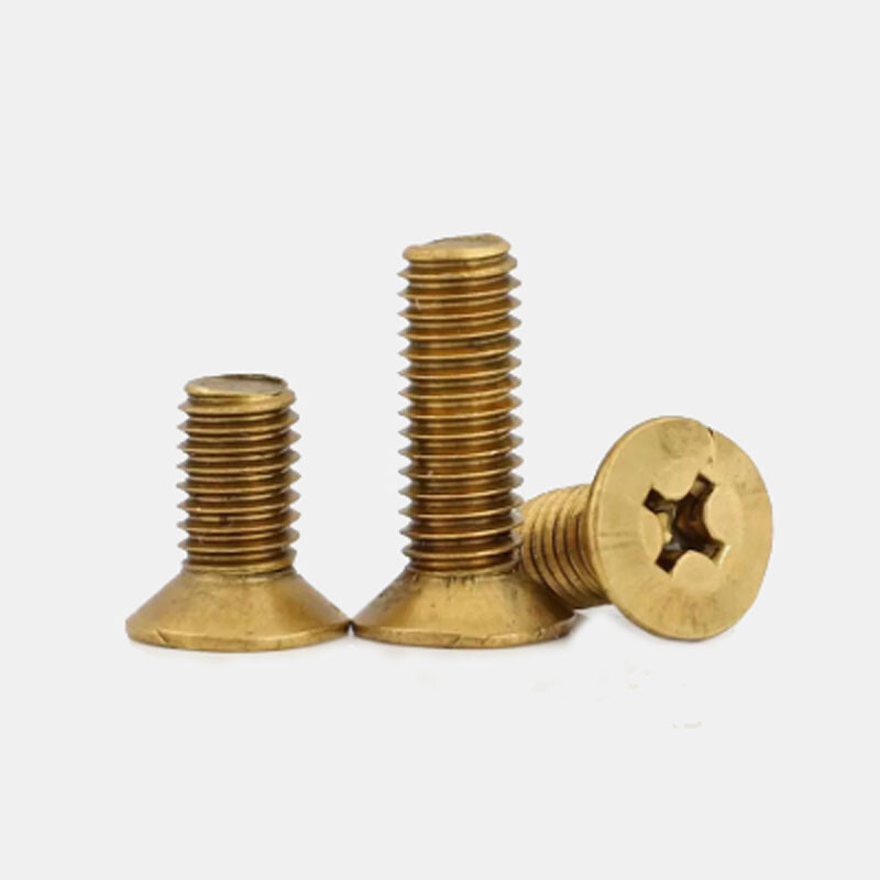 M6 Brass Cross Slot Countersunk head screws Flat head Bolts 10mm-50mm ...