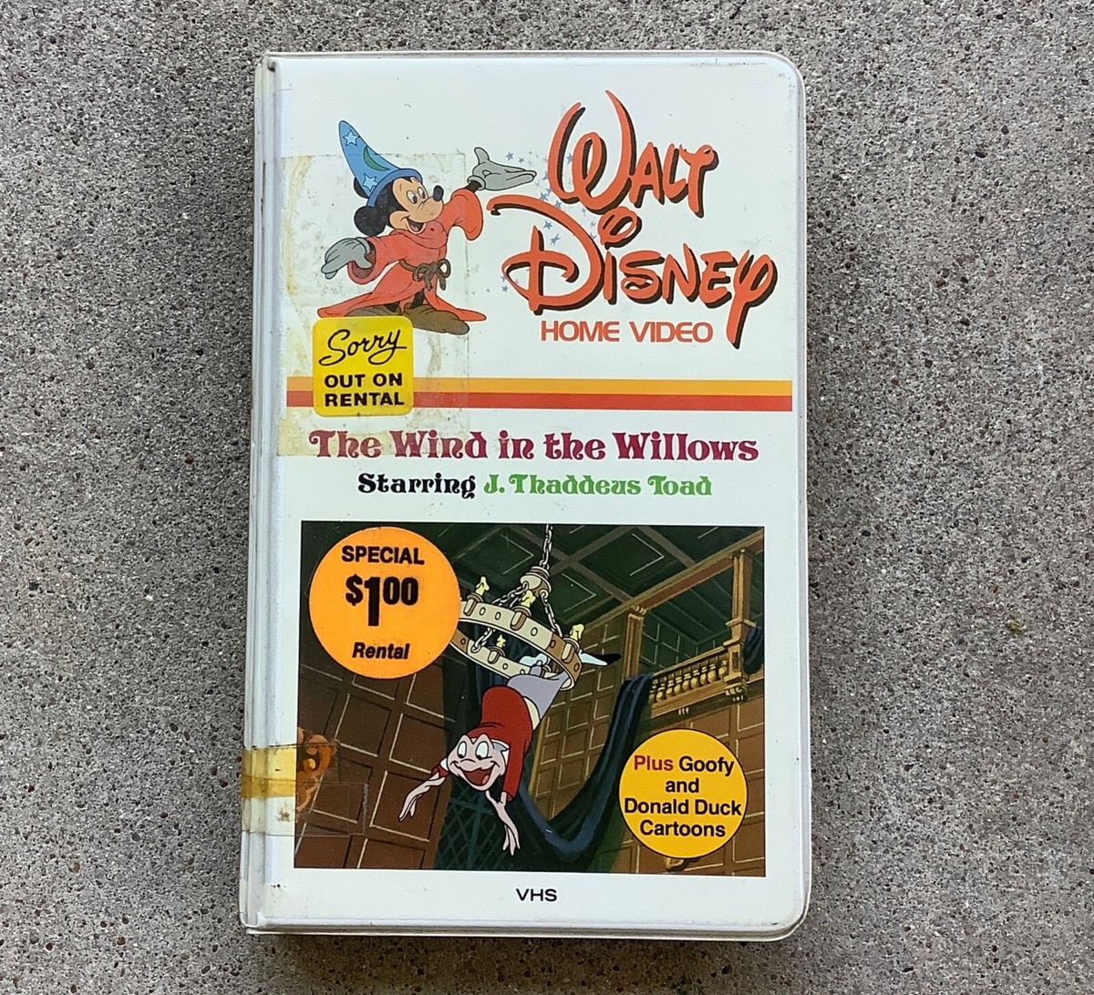 The Wind In The Willows Disney Vhs