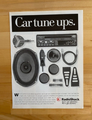 1996 Print Ad Radio Shack Car Tune Ups Optimus | eBay