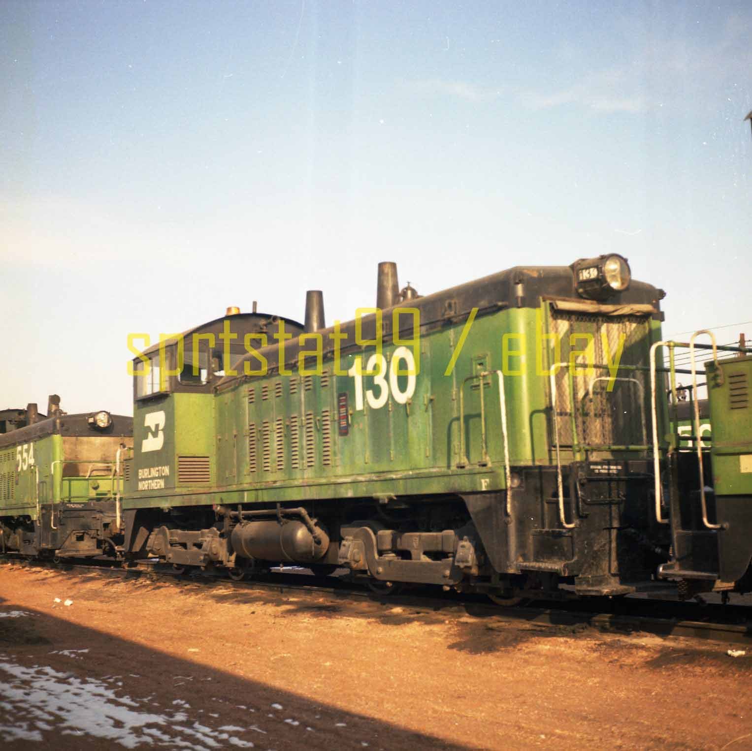BN Burlington Northern EMD SW7 Engine #130 - Original Color Railroad ...