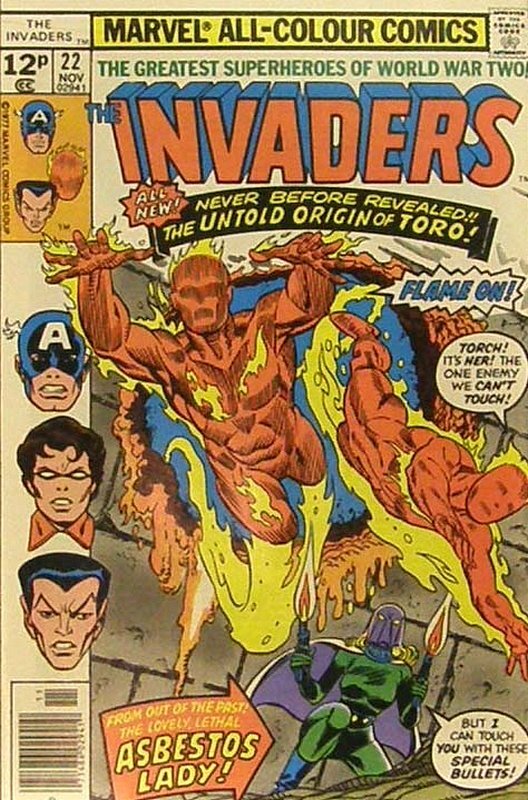 Invaders (Vol 1) # 22 (VryFn Minus (VFN Price VARIANT Marvel Comics ...