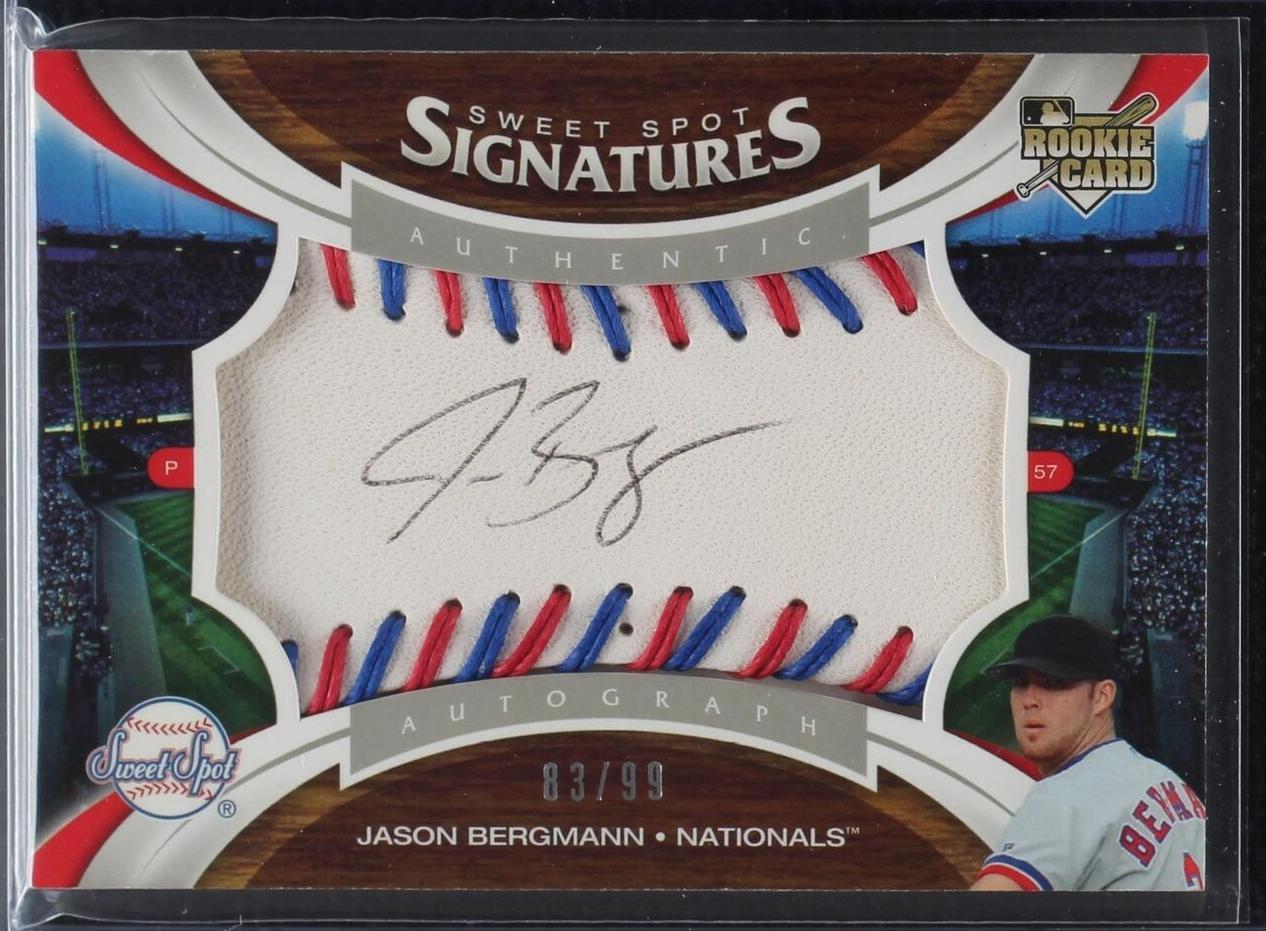 2006 Upper Deck Sweet Spot - Sweet Spot Signatures Jason Bergmann #165 ...