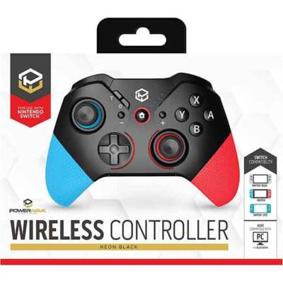 Powerwave Nintendo Switch Wireless Controller Black Neon NEW gaming ...