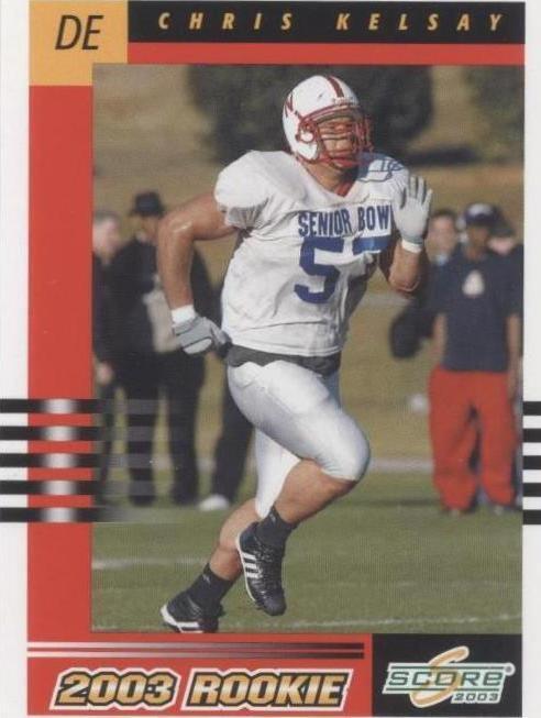 2003 Score - 2003 Rookie Chris Kelsay #312 (RC) for sale online | eBay
