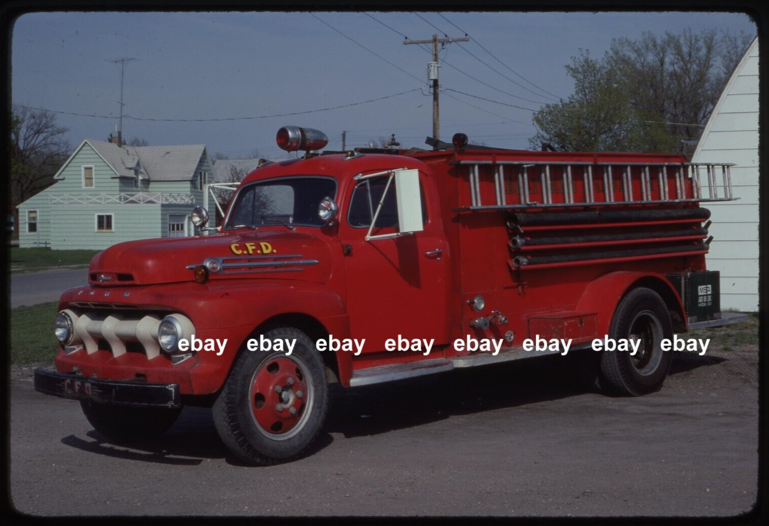 Beltrami MN 1952 Ford Howe pumper Fire Apparatus Slide | eBay