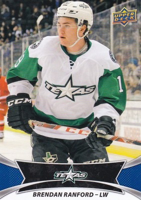 BRENDAN RANFORD 2016-17 16-17 UPPER DECK AHL BASE #58 TEXAS STARS | eBay