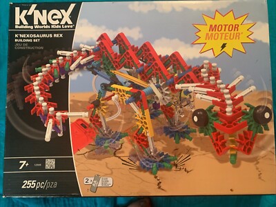K'NEX K'NEXOSAURUS REX Building SET with Motor 255 piece DINOSAUR Kit ...