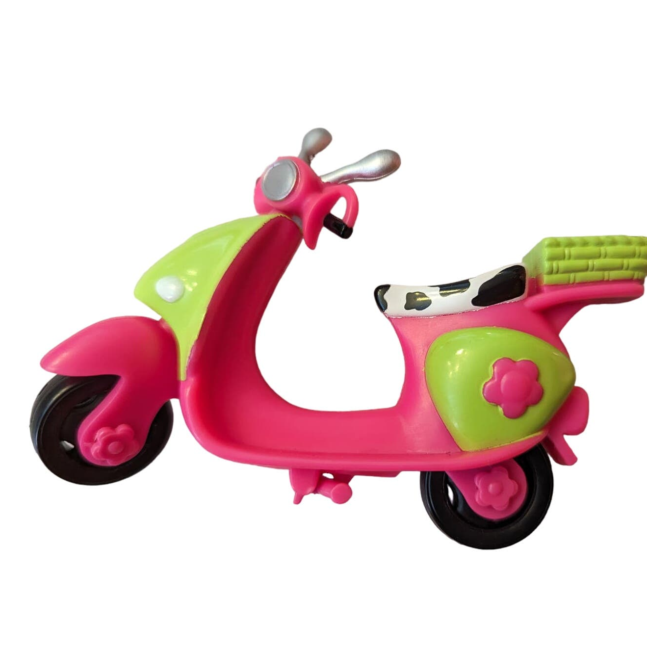 2002 Polly Pocket Snack Time Scooter Moped - Pink and Green | eBay