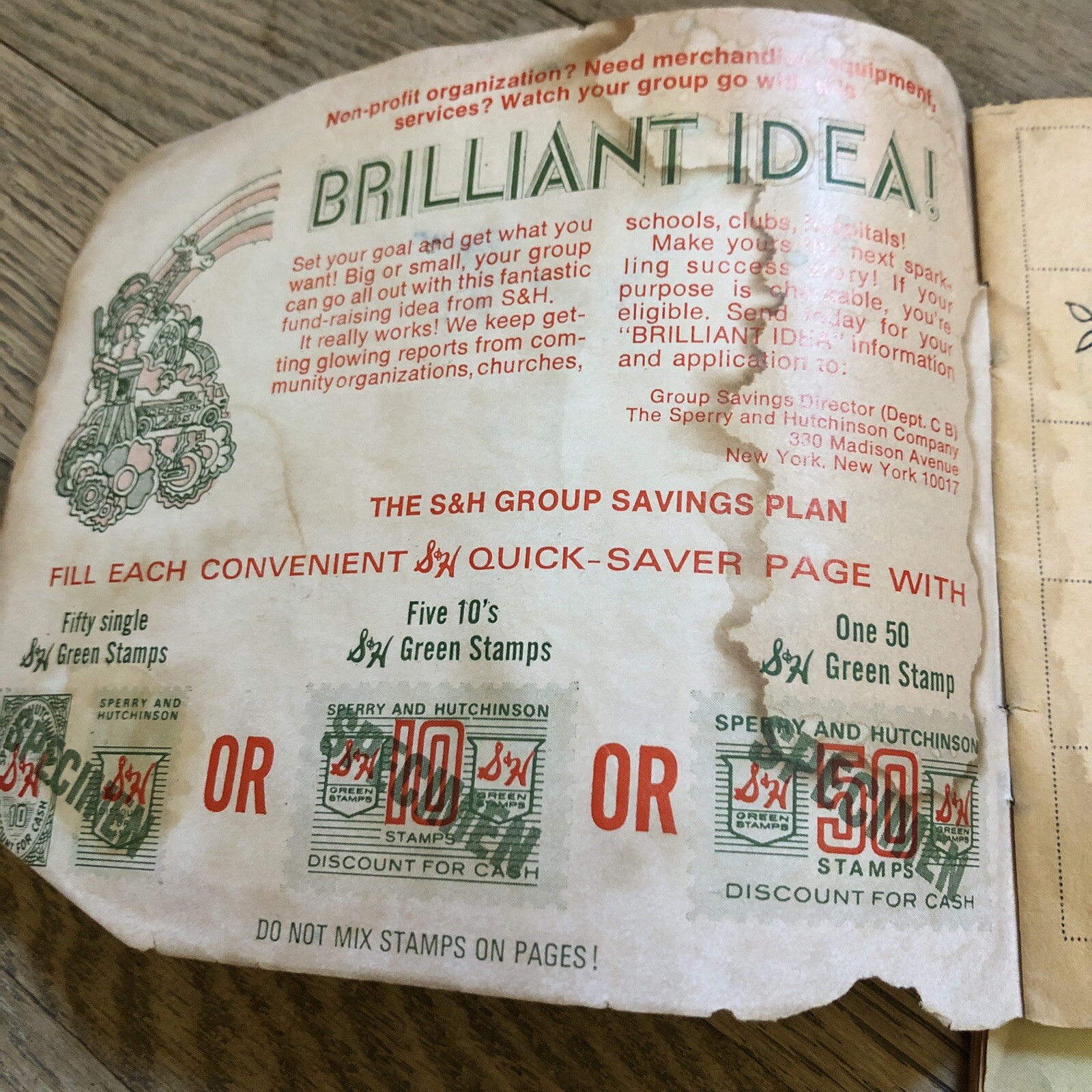 S & H Green Stamps Quick Saver Book - Complete | eBay