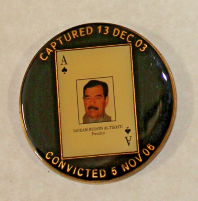 Saddam Hussein Captured / CONVICTED 5 Nov 06 DOJ US Marshalls Challenge ...