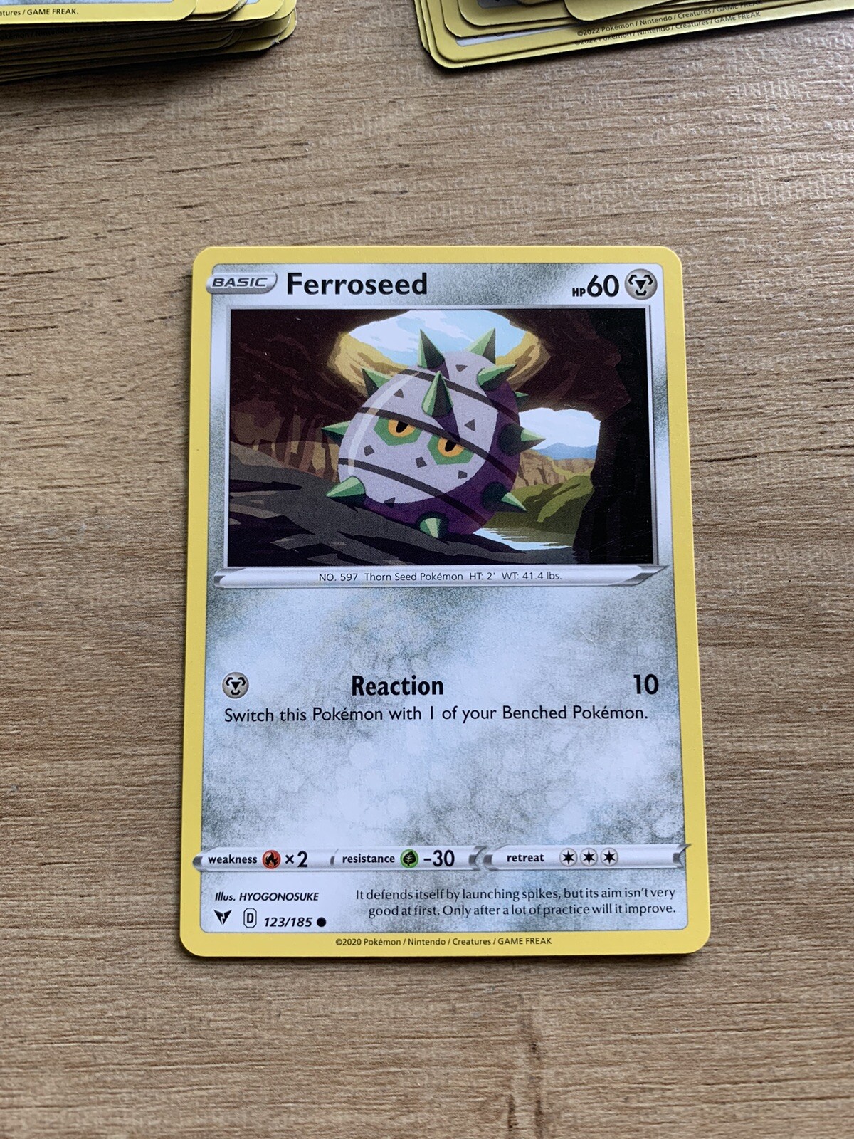 123/185 Ferroseed - Vivid Voltage - Common Pokemon TCG Card | eBay