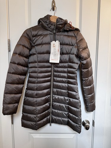 NWT $278 Save The Duck Reese Puffer Jacket Size S Reese Mud Gray | eBay