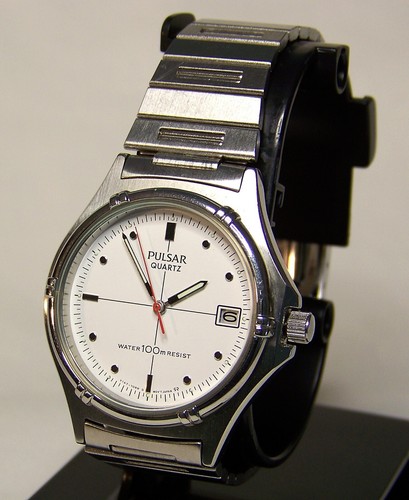 Pulsar Seiko Y147-7040 Quartz Date Watch Stainless Steel | eBay